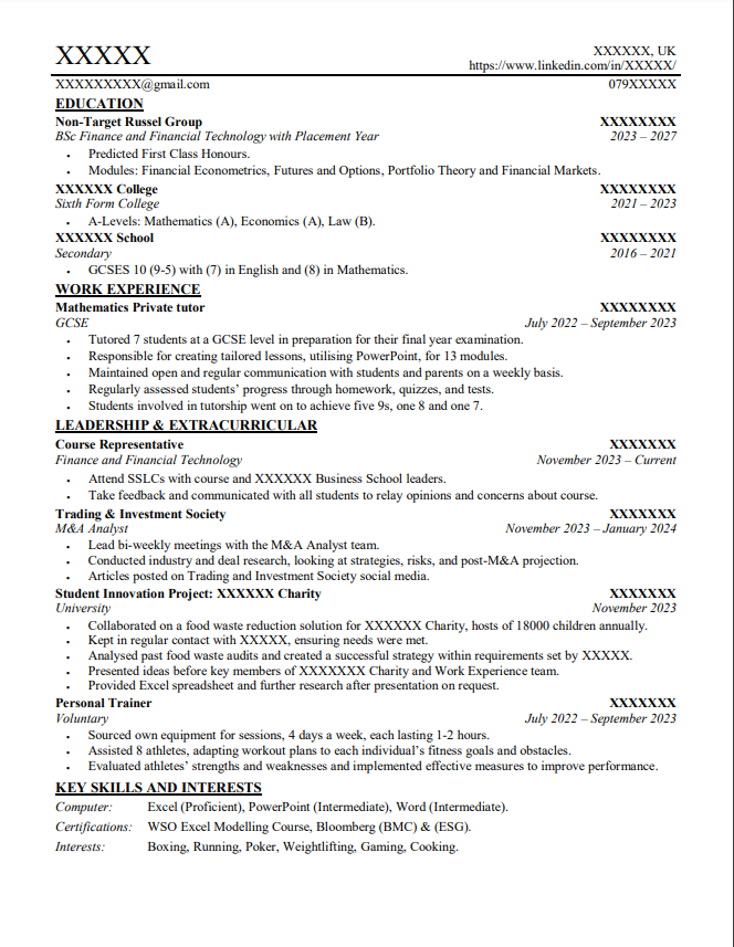 What are my chances? (NUKE MY CV) | Wall Street Oasis